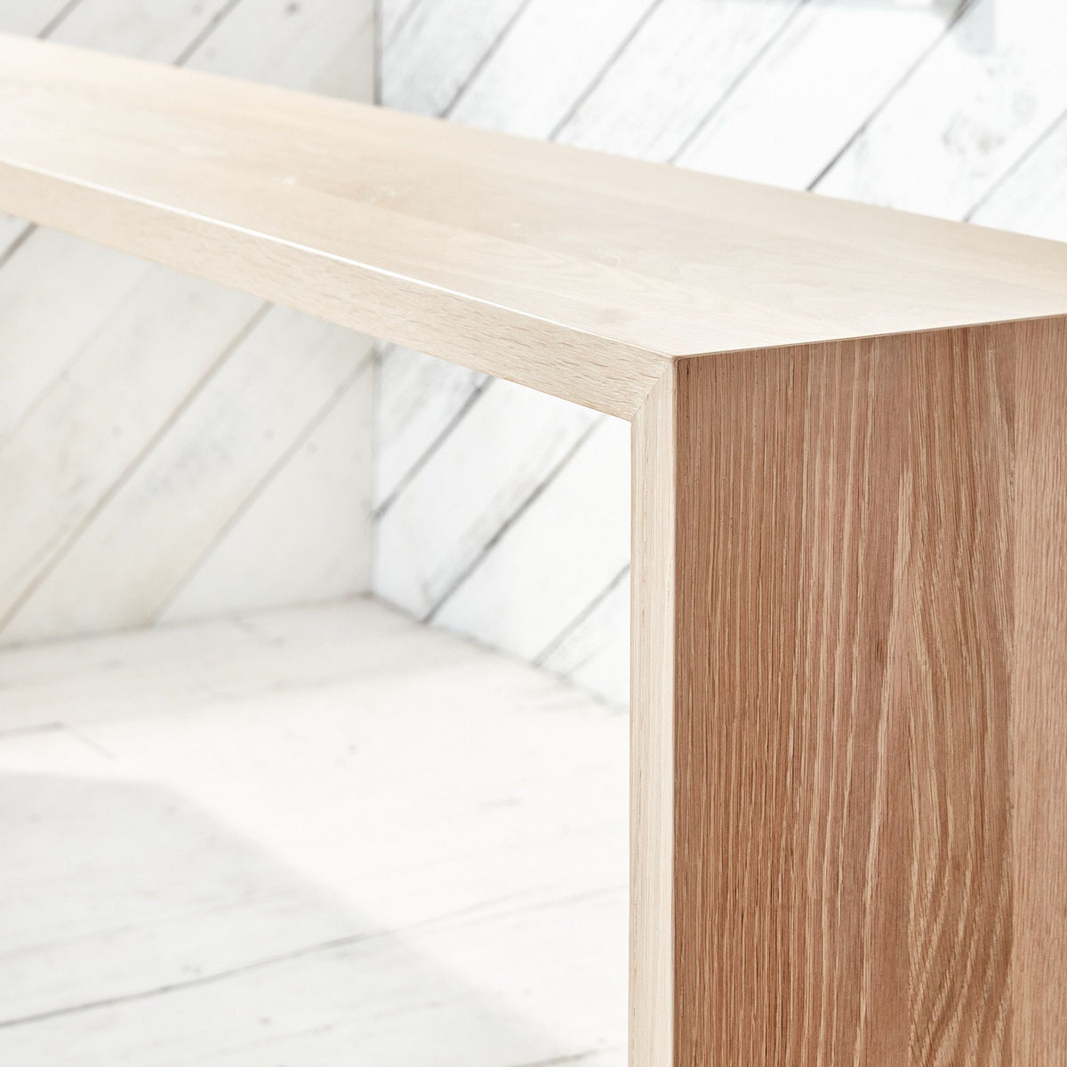 Waterfall Console Table | FSC-Certified Wood, Clean-Lined Design ...
